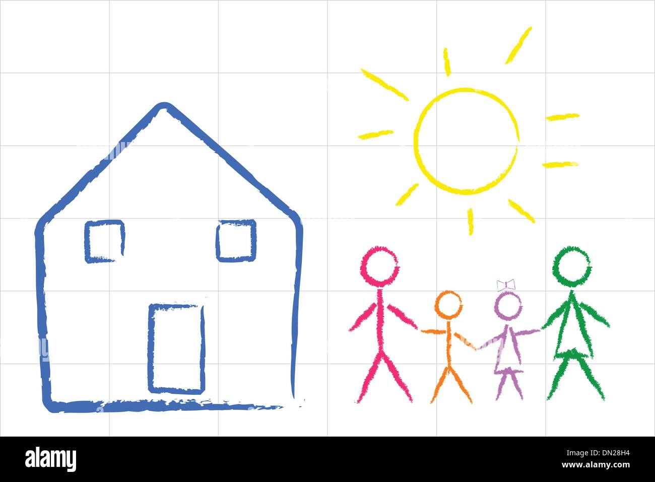 Father daughter family design Cut Out Stock Images & Pictures - Alamy