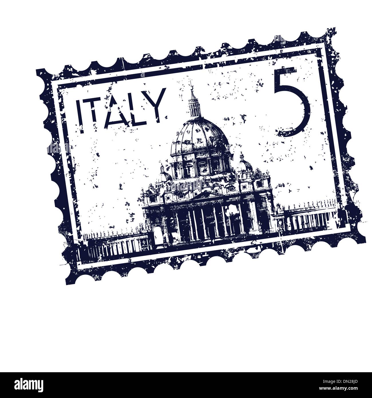 Vector illustration of isolated Italy stamp icon Stock Vector Image ...