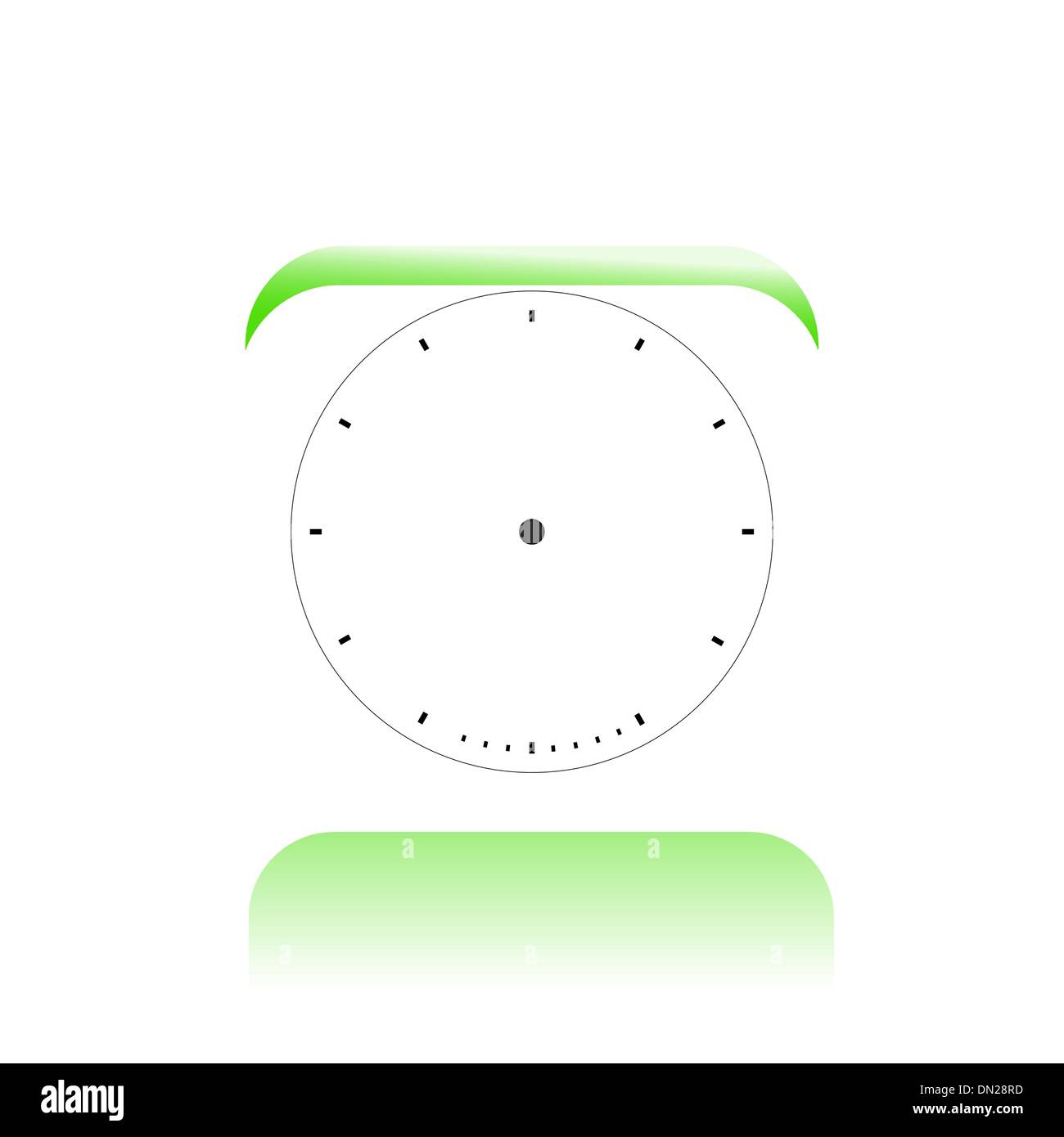 Vector illustration of single clock icon Stock Vector Image & Art - Alamy