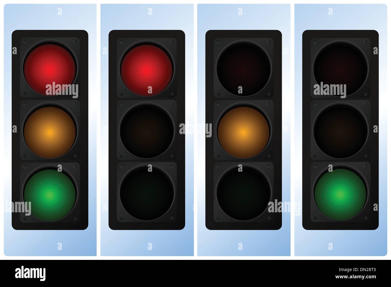 Vector illustration of single traffic light icon Stock Vector Image ...