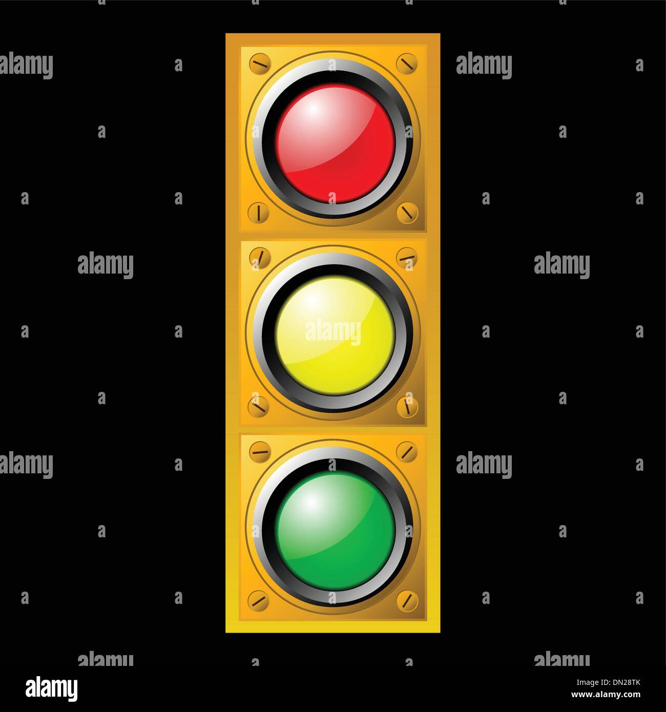 Vector illustration of single traffic light icon Stock Vector Image ...
