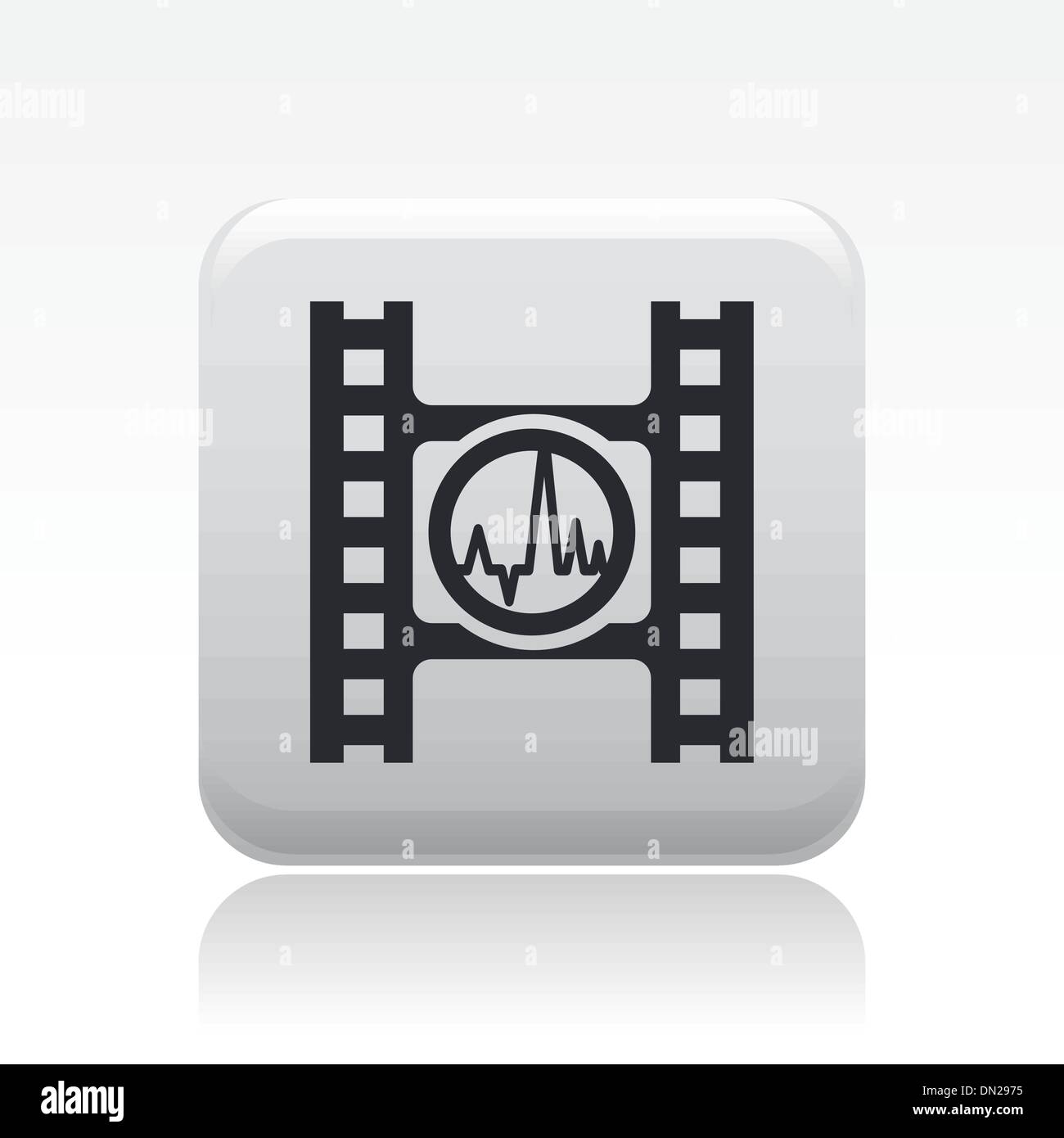 Vector illustration of single player button icon Stock Vector Image ...