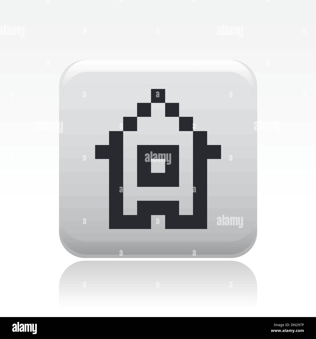 Vector illustration of single home pixel icon Stock Vector Image & Art ...