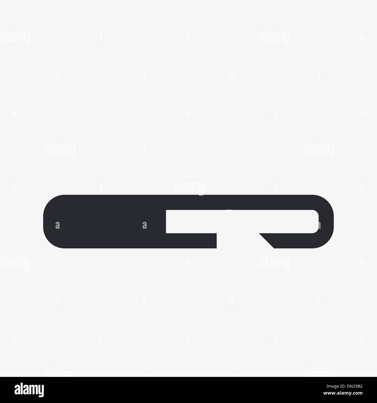 Vector illustration of single download icon Stock Vector Image & Art ...