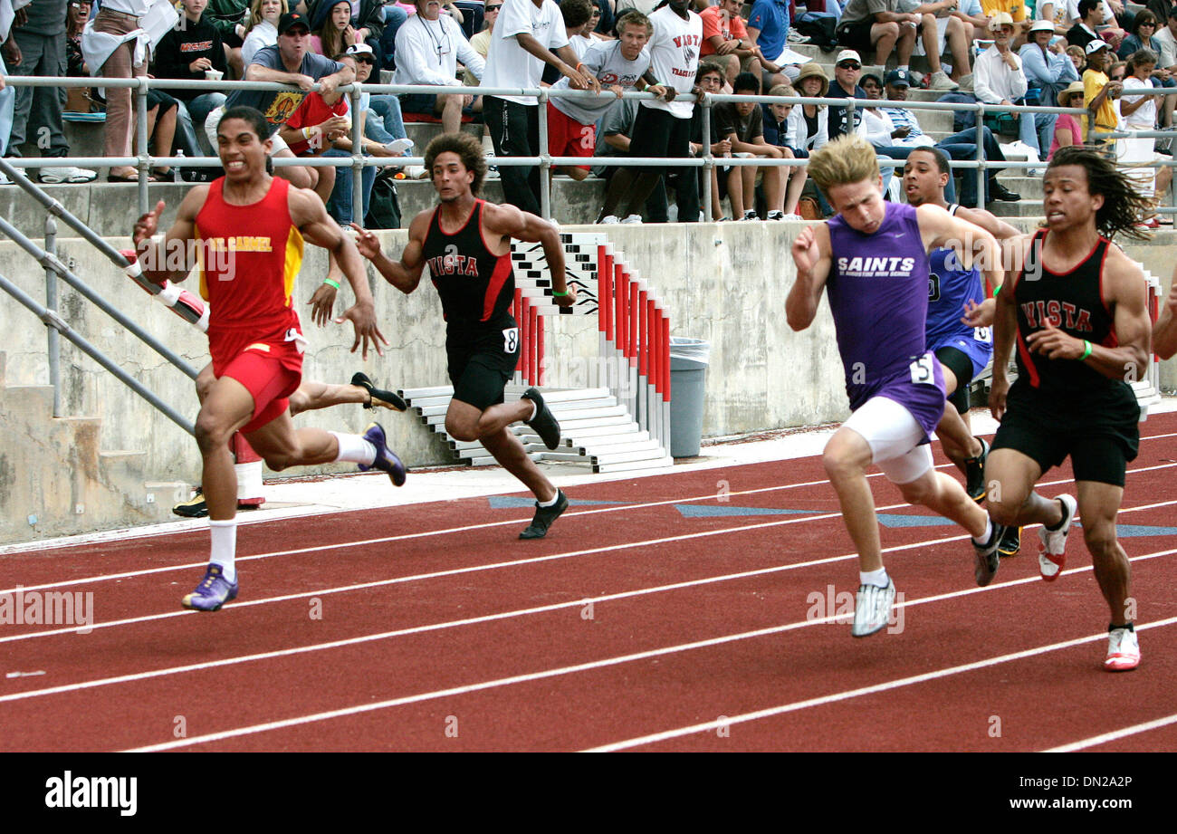 May 27, 2006; San Diego, CA, USA; Mount Carmel's STAN GRIFFIN (far left ...