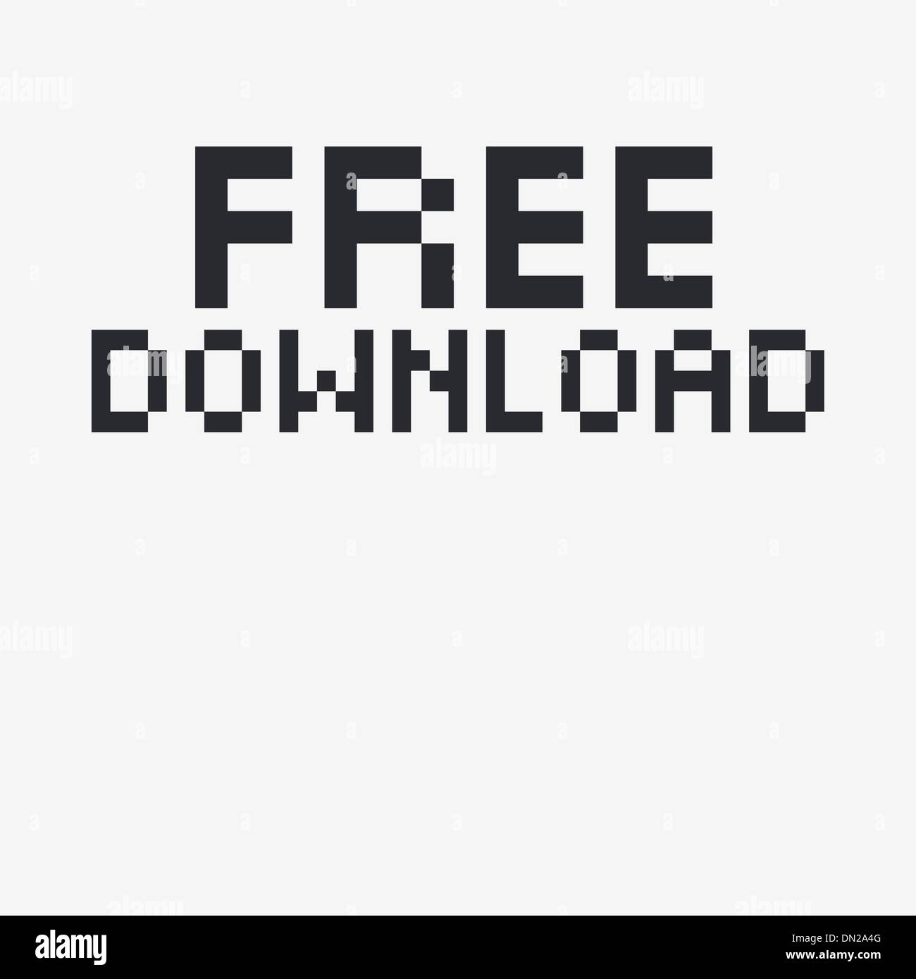 Vector illustration of single download icon Stock Vector Image & Art ...