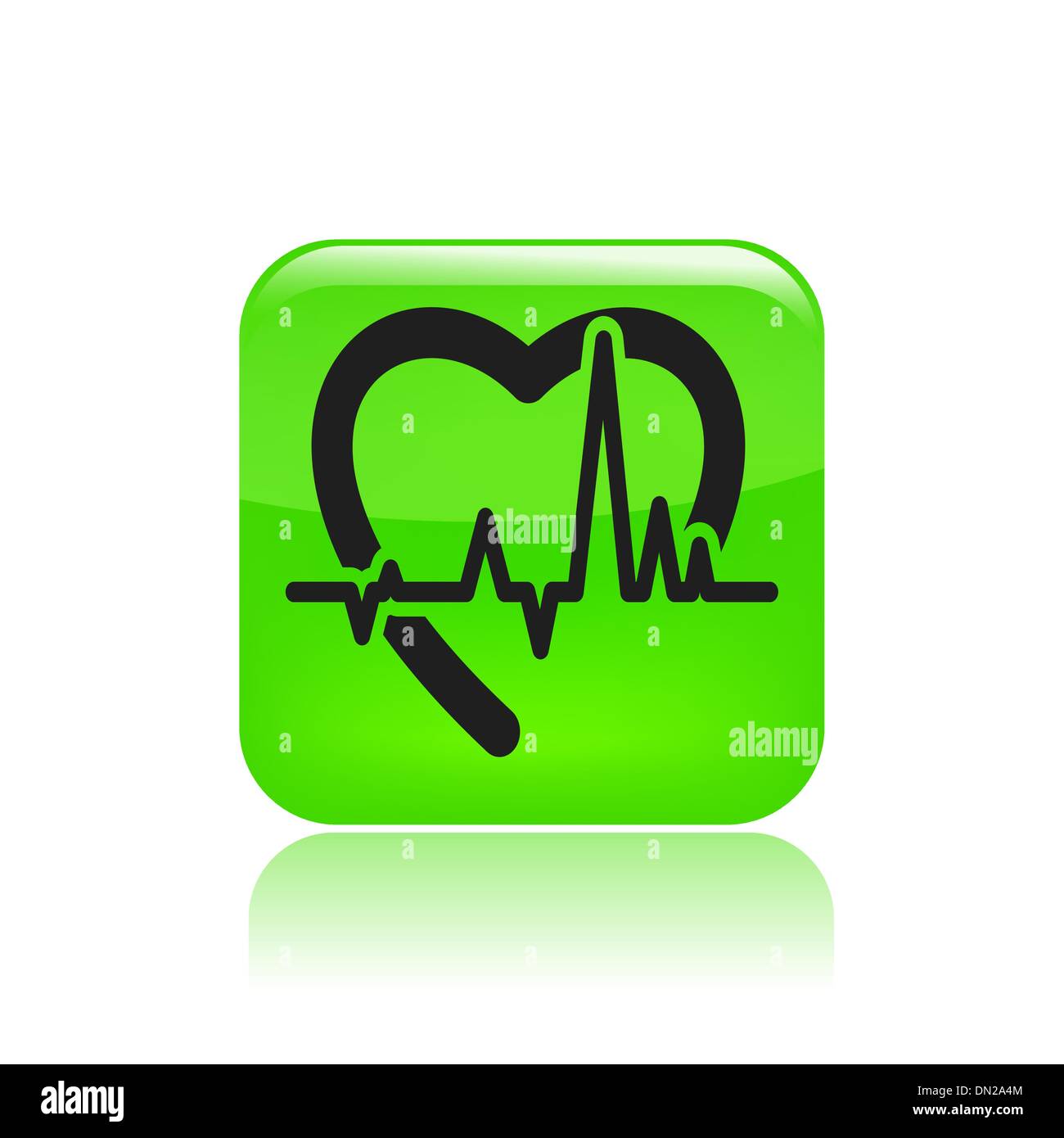 Vector illustration of single heart icon Stock Vector Image & Art - Alamy