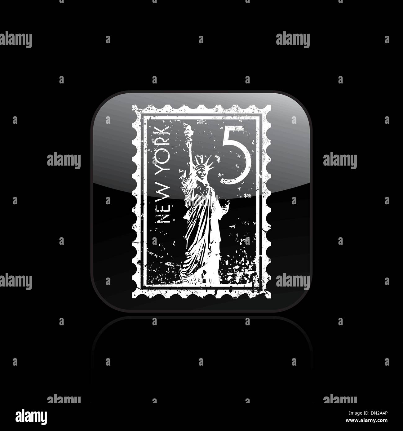 Vector illustration of single New York icon Stock Vector Image & Art ...
