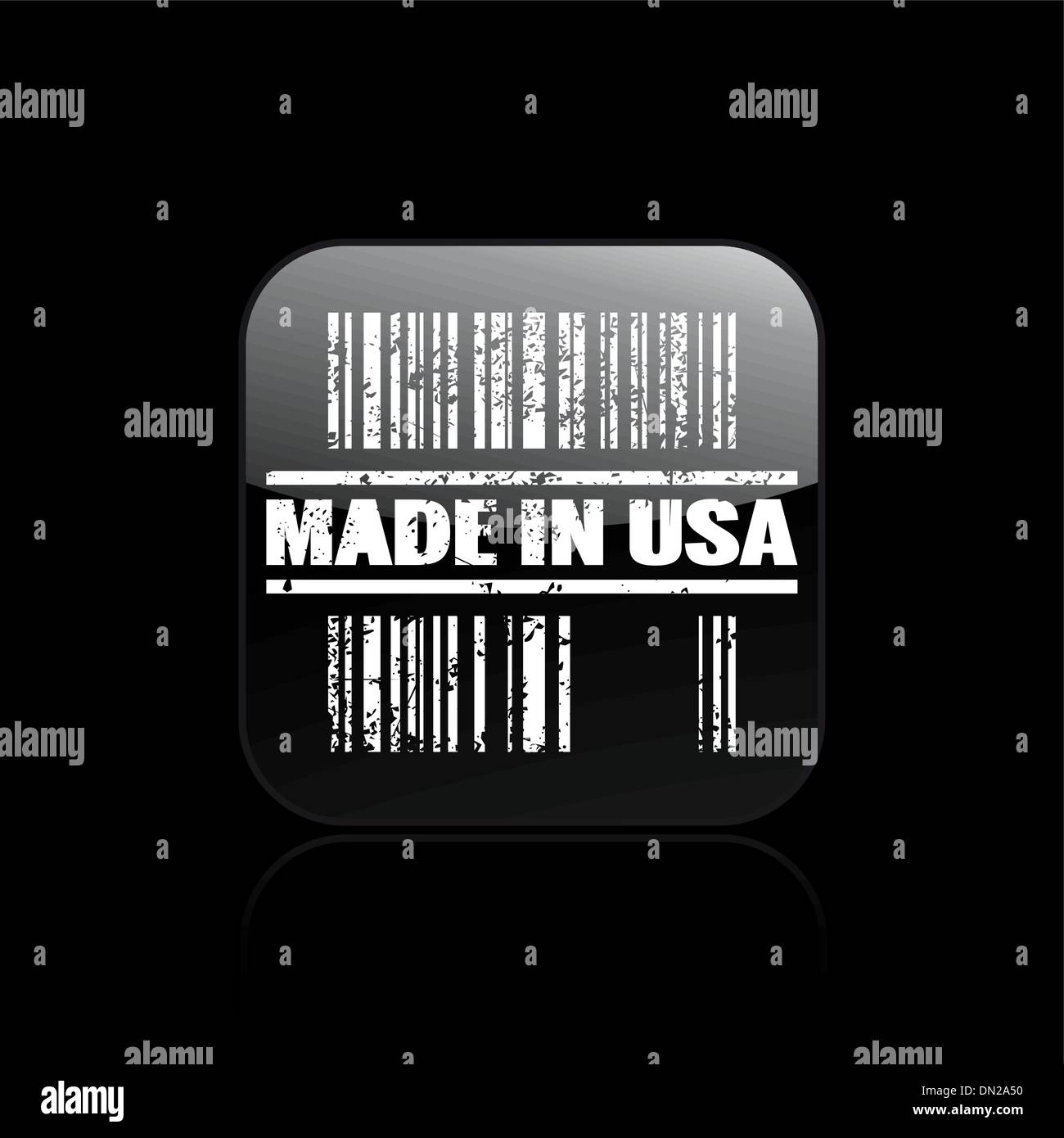 Vector illustration of isolated made in USA icon Stock Vector Image ...