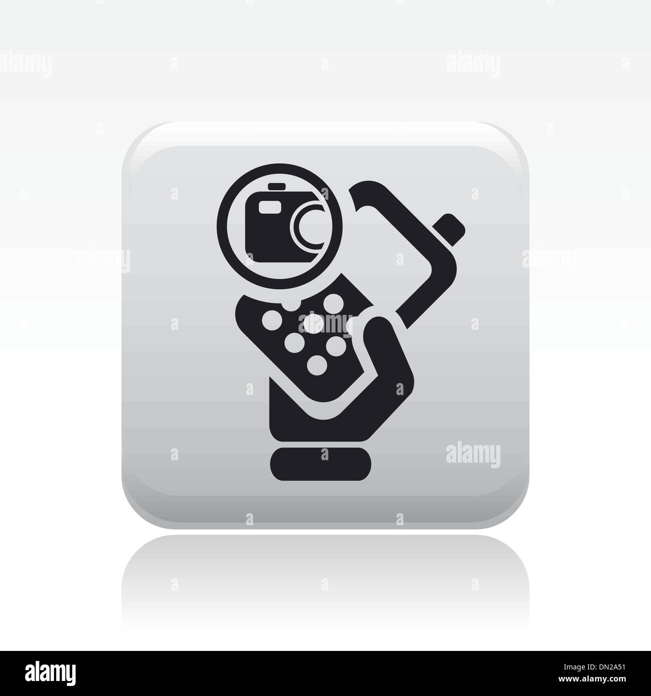 Vector illustration of single camera phone icon Stock Vector Image ...
