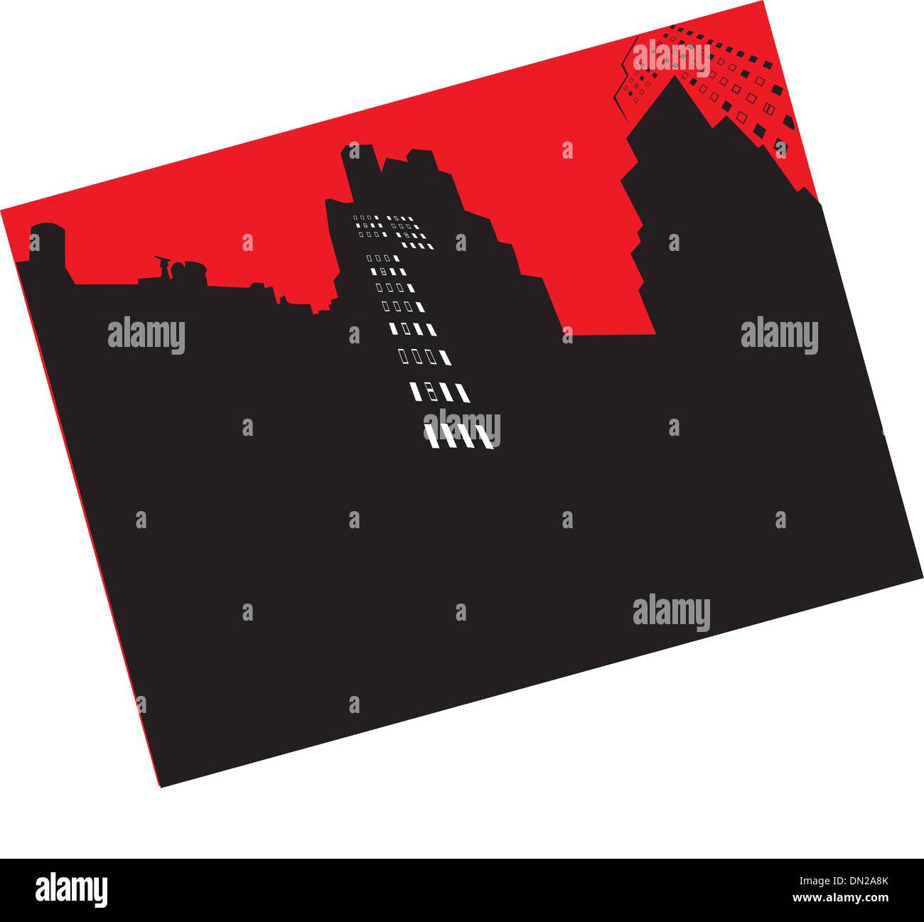 Construction frame and city Cut Out Stock Images & Pictures - Alamy