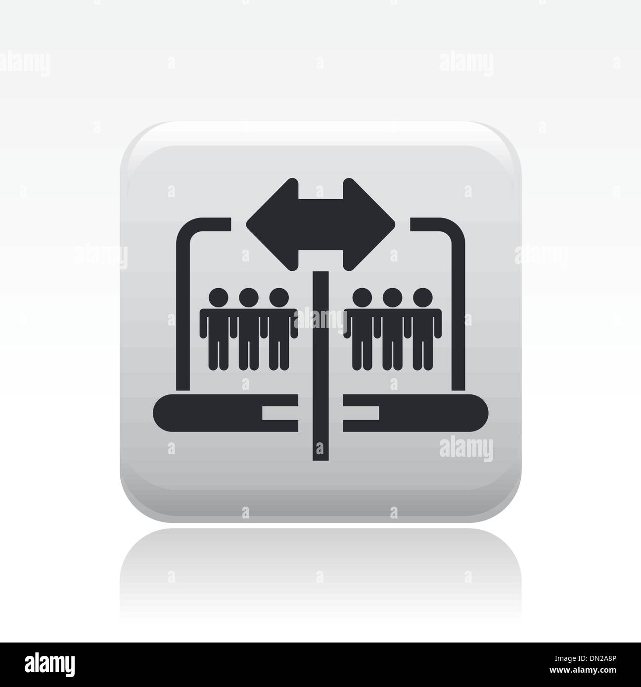 Vector illustration of isolated pc sharing icon Stock Vector Image ...