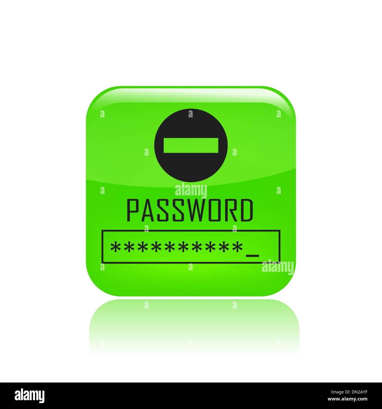 Vector illustration of single password icon Stock Vector Image & Art ...