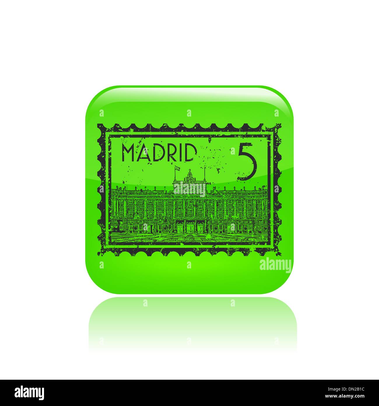 Vector illustration of single Madrid icon Stock Vector Image & Art - Alamy