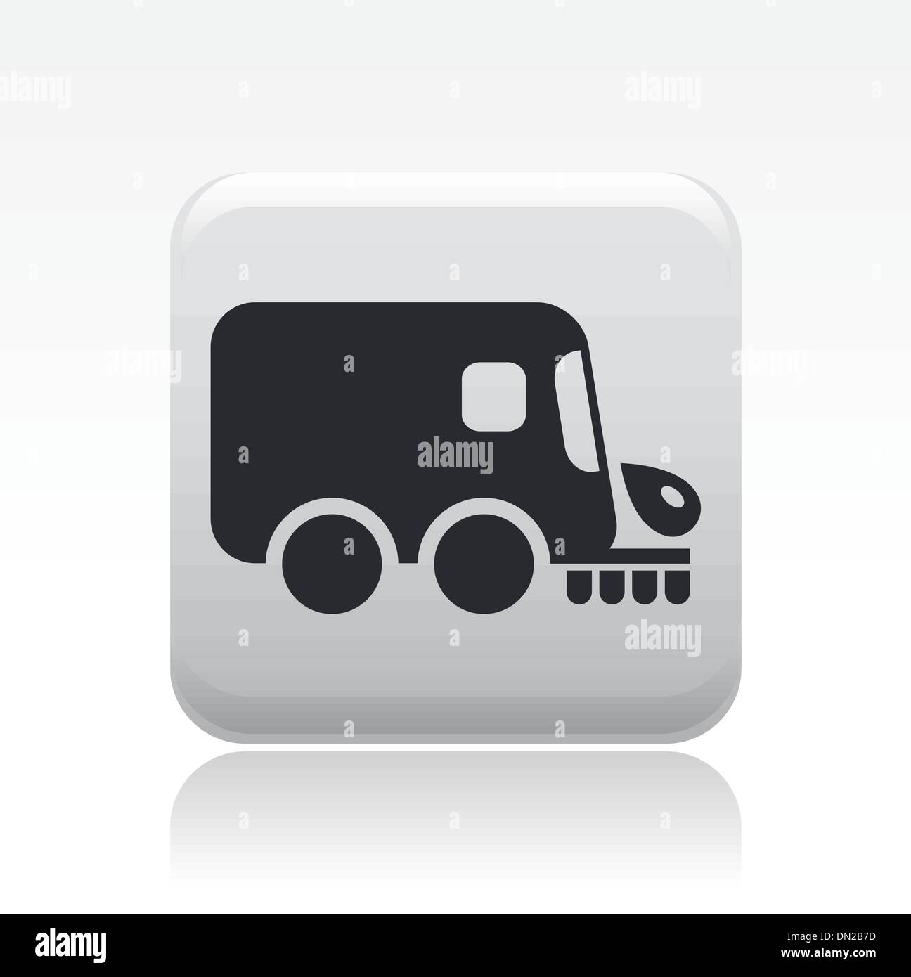 Vector illustration of single road cleaner icon Stock Vector Image ...