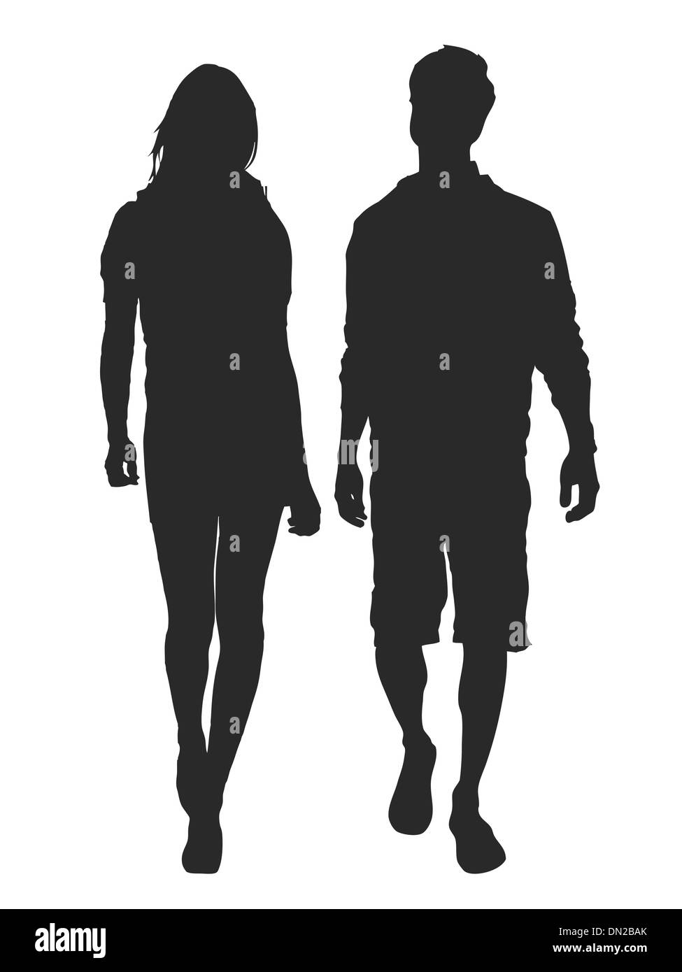 Vector illustration of fashion people silhouette Stock Vector Image ...