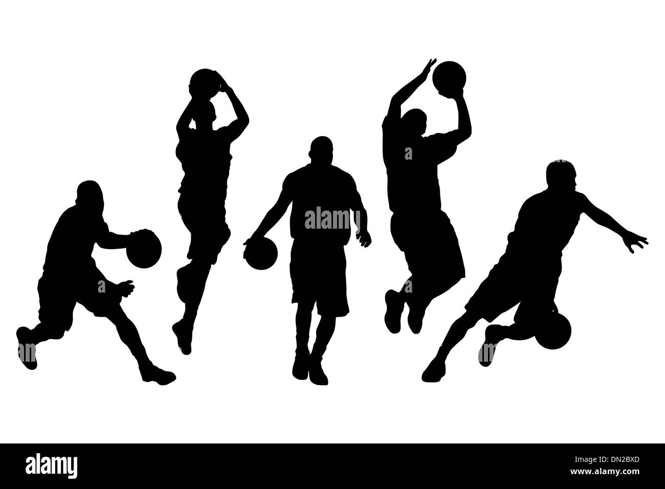 Vector illustration of single isolated basketball icon set Stock Vector ...