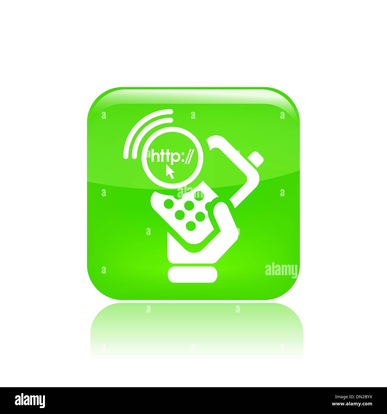 Vector illustration of single phone connection icon Stock Vector Image ...