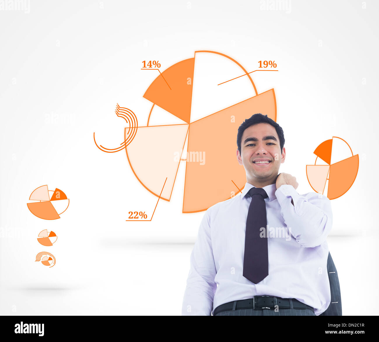 Composite image of smiling businessman standing Stock Photo - Alamy Composite image of smiling businessman standing Stock Photo - Alamy