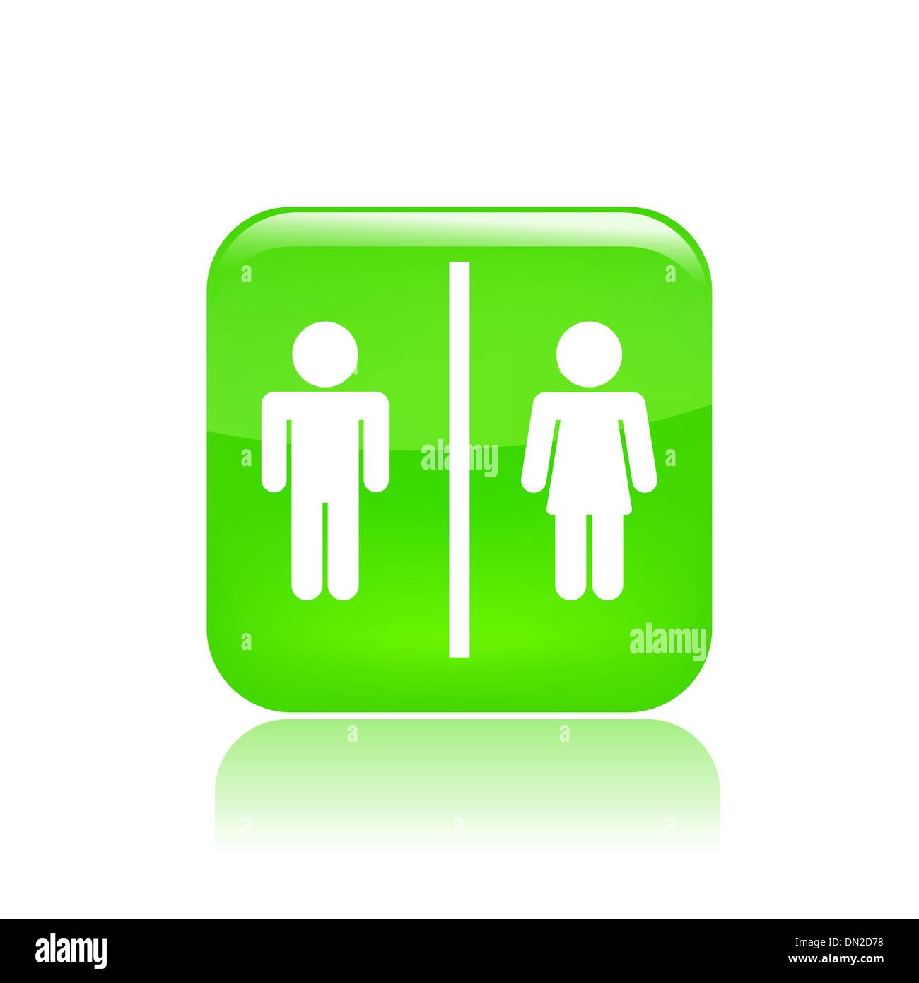 Vector illustration of single wc icon Stock Vector Image & Art - Alamy
