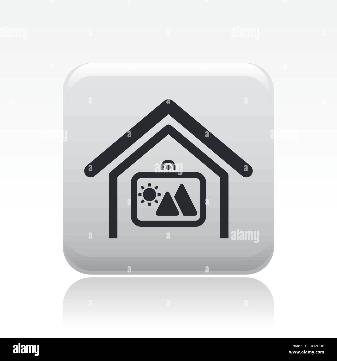 Vector illustration of single home icon Stock Vector Image & Art - Alamy