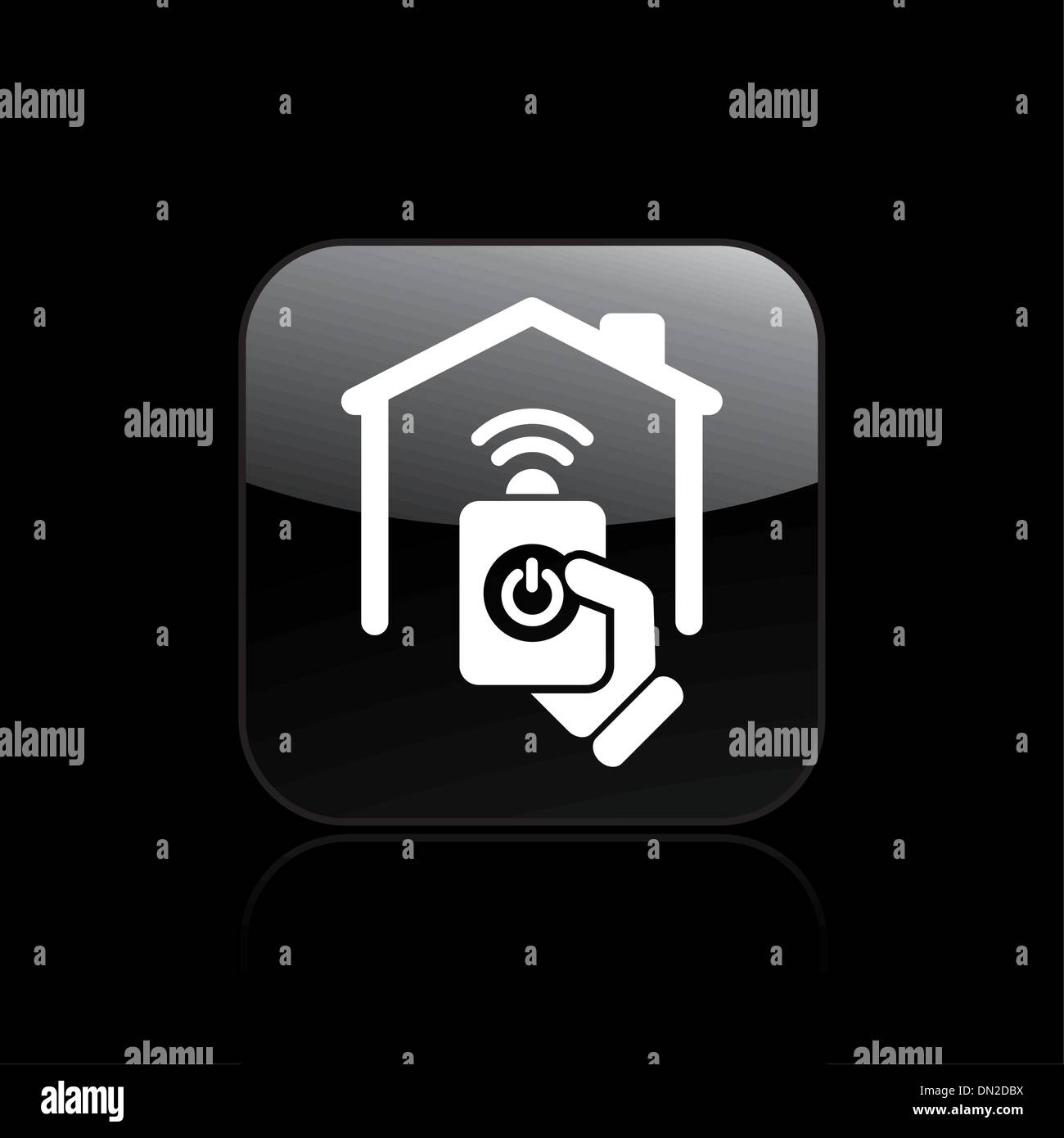 Vector illustration of single home remote icon Stock Vector Image & Art ...
