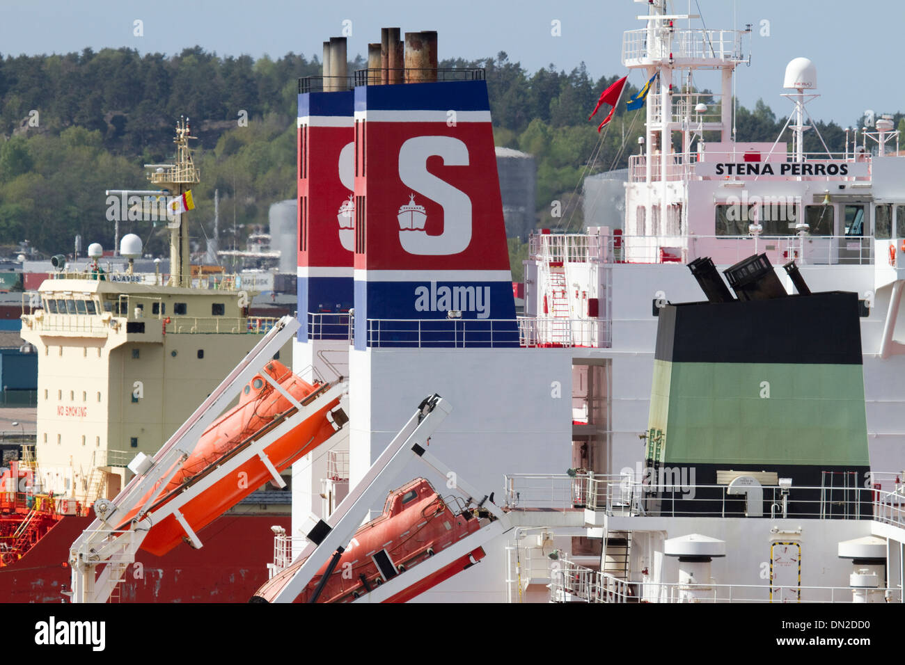 Ships at Gothenburg Stock Photo - Alamy