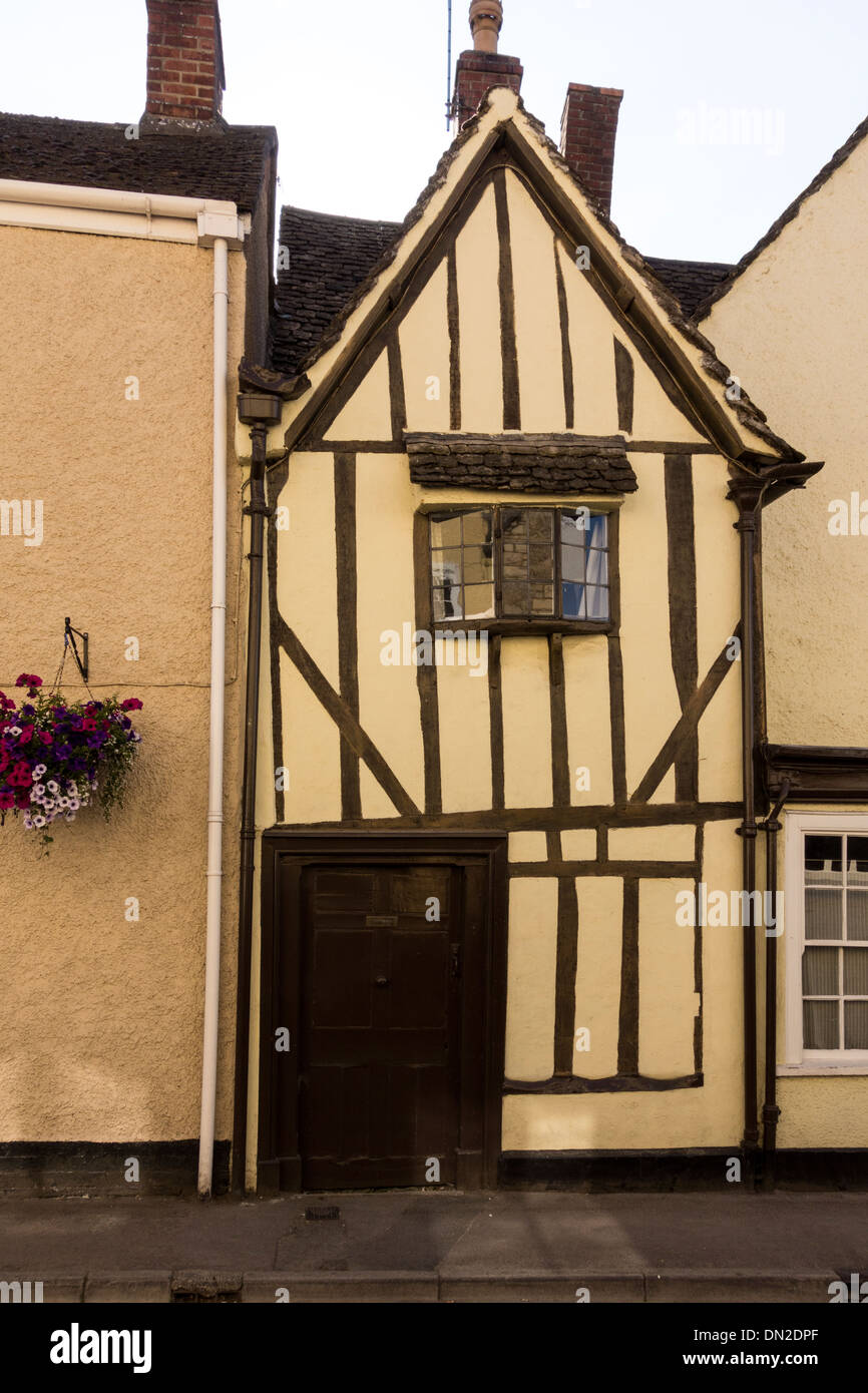 Small tiny half timbered house in Wotton under Edge, Gloucestershire ...