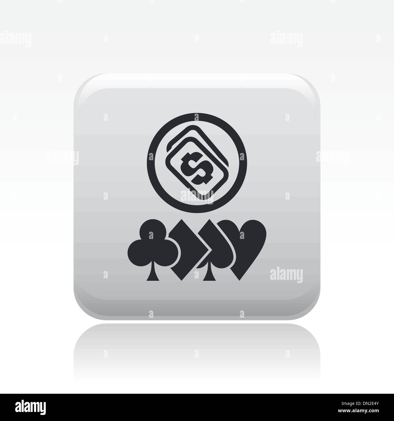 Vector illustration of single Poker icon Stock Vector Image & Art - Alamy