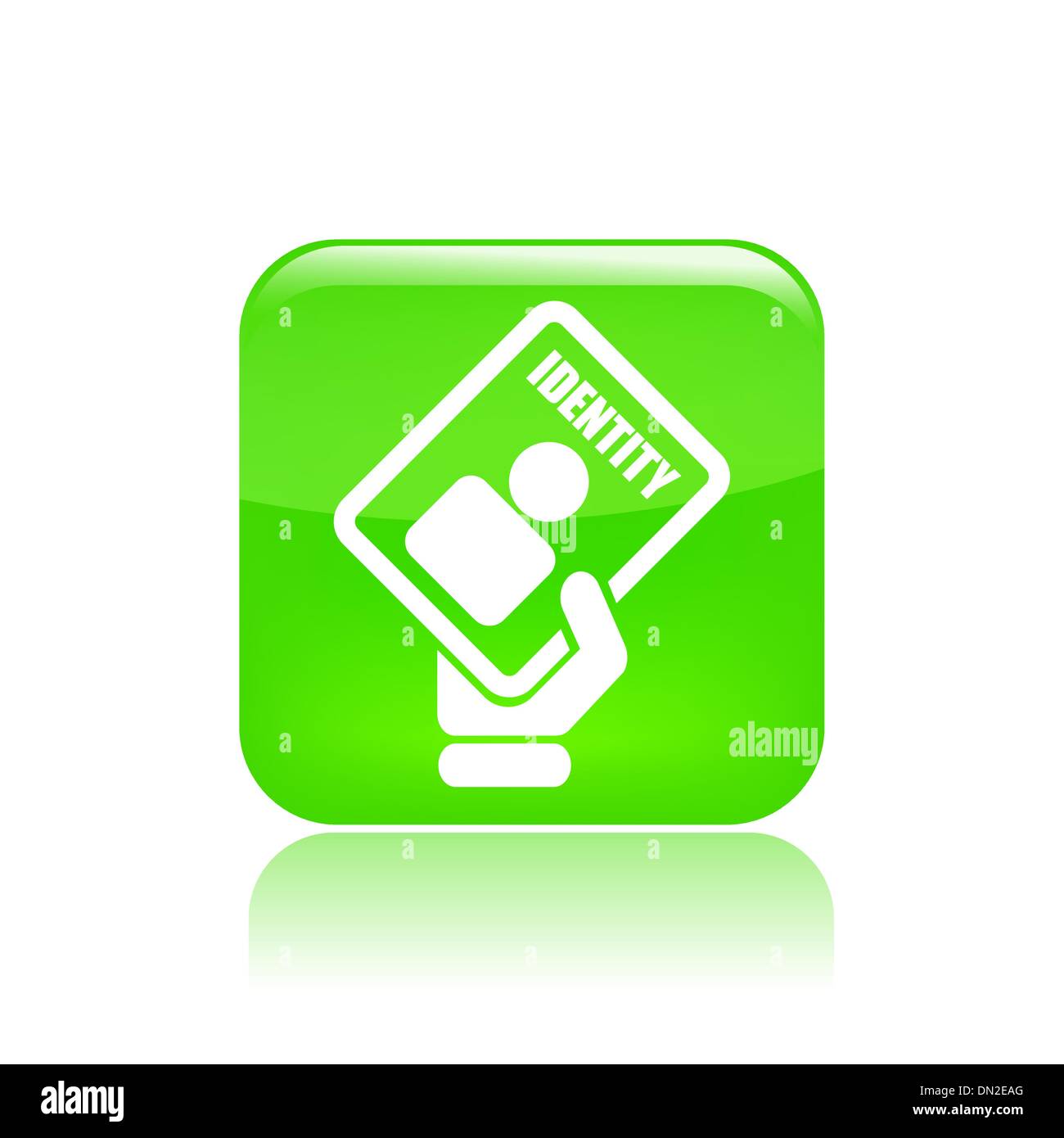 Vector illustration of single ID card icon Stock Vector Image & Art - Alamy