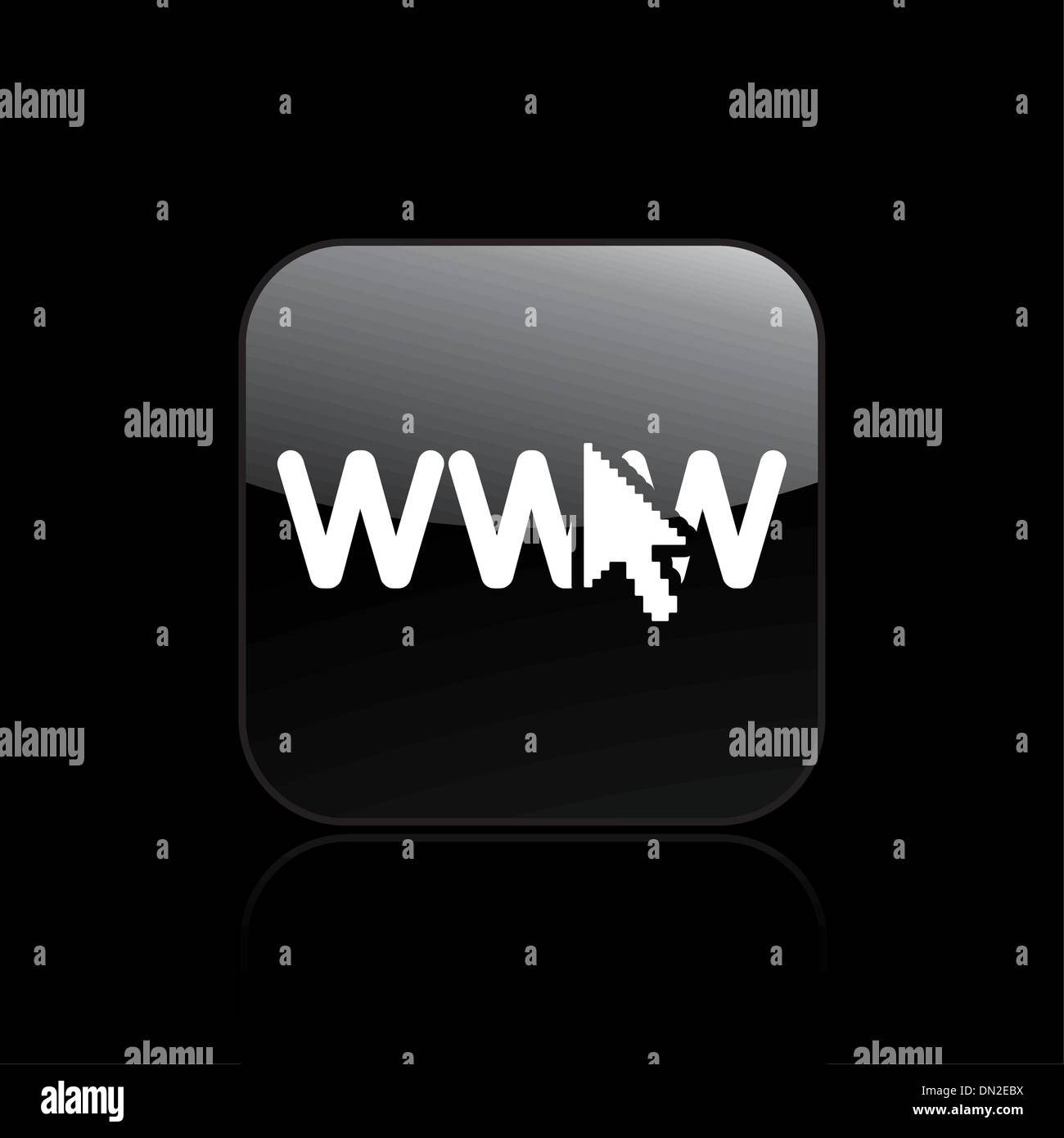 Vector illustration of single web connection icon Stock Vector Image ...