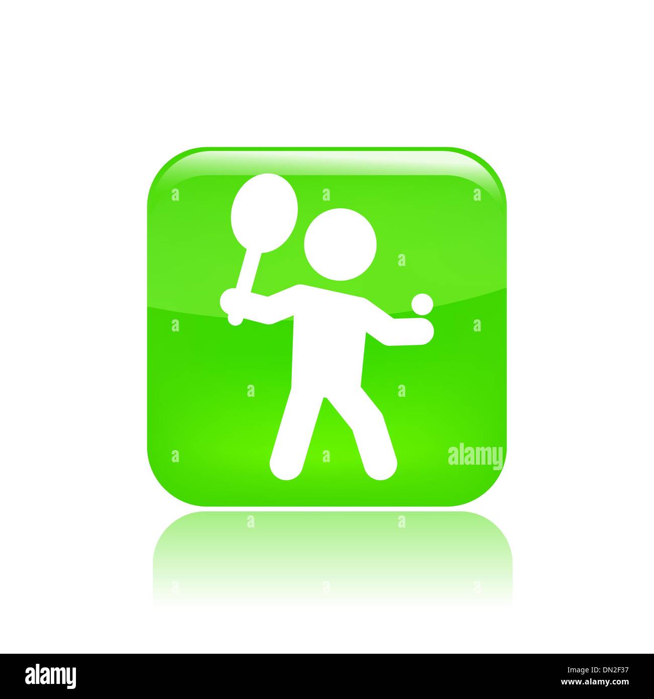 Vector illustration of single tennis icon Stock Vector Image & Art - Alamy