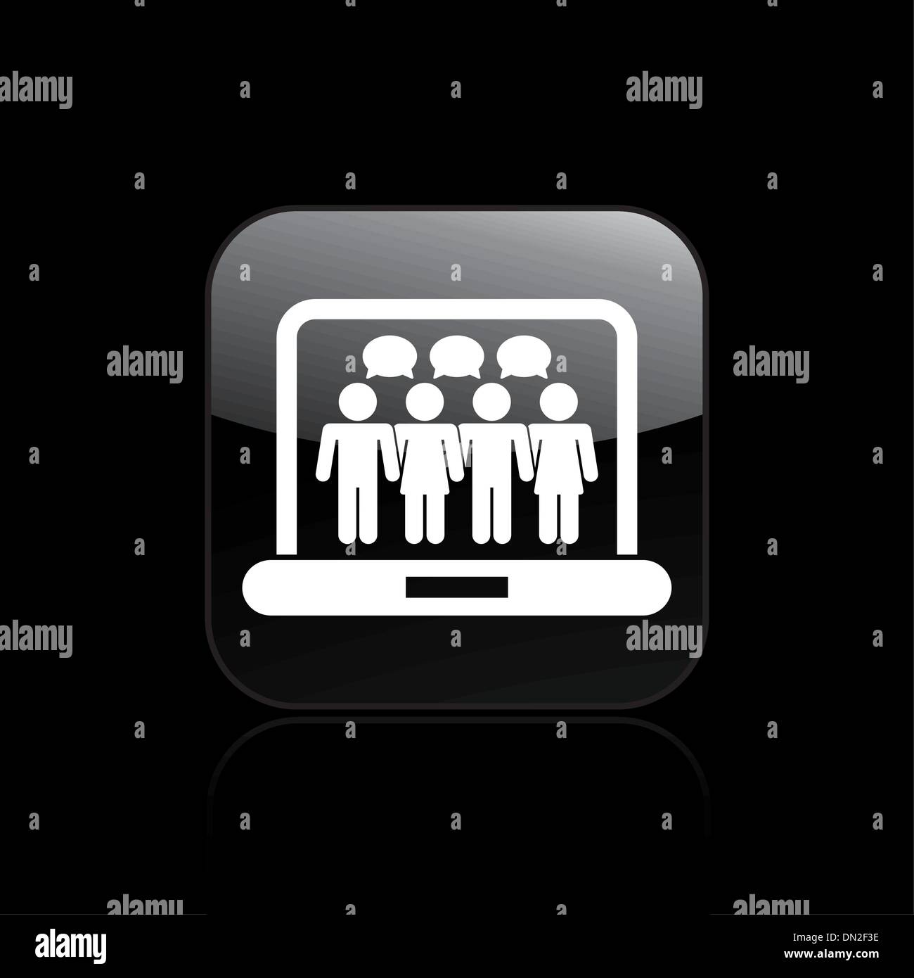 Vector illustration of single social network icon Stock Vector Image ...