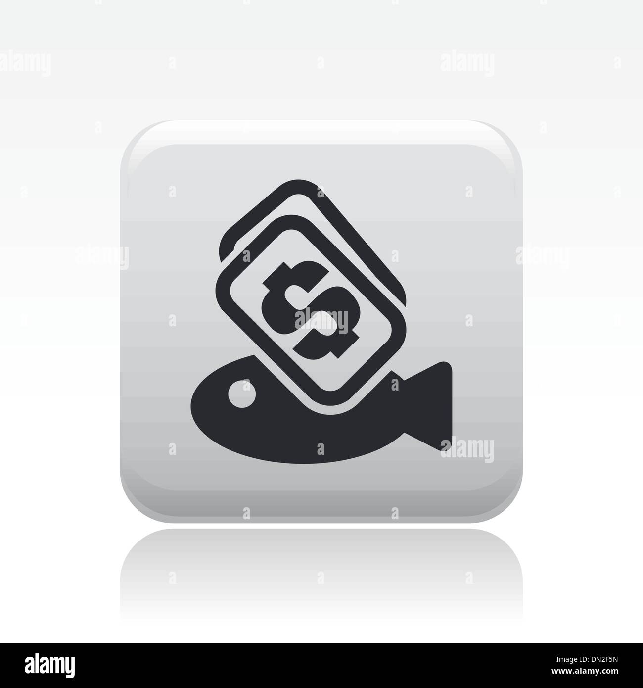 Vector illustration of isolated fish price icon Stock Vector Image ...