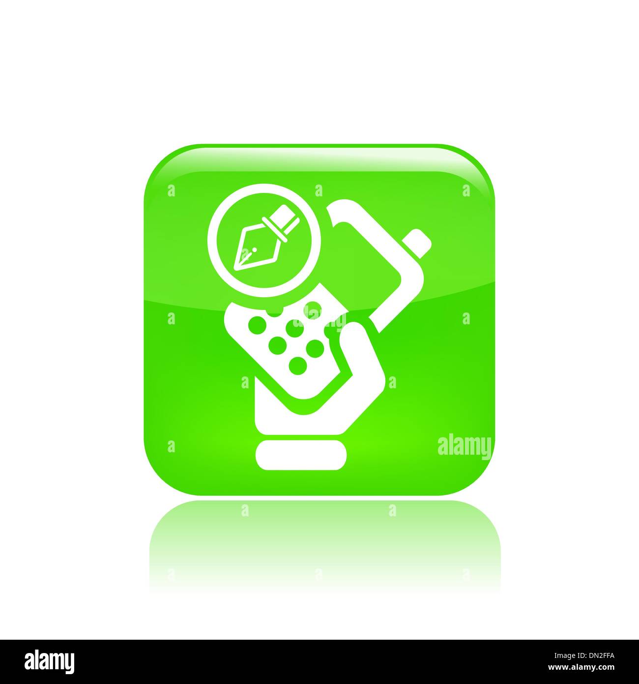 Vector illustration of single phone icon Stock Vector Image & Art - Alamy