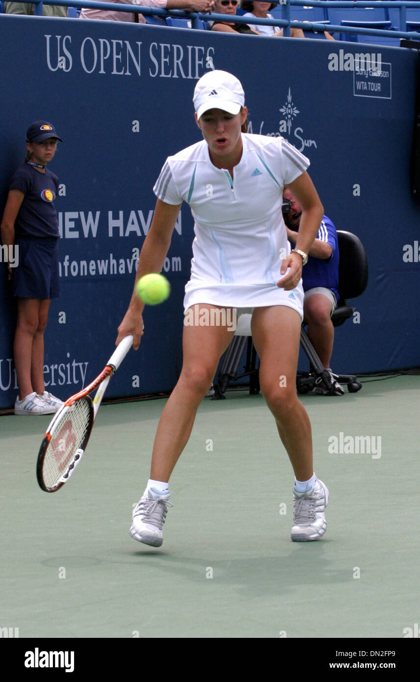 Aug 24, 2006; New Haven, CT, USA; JUSTINE HENIN-HARDENNE (Belgium ...