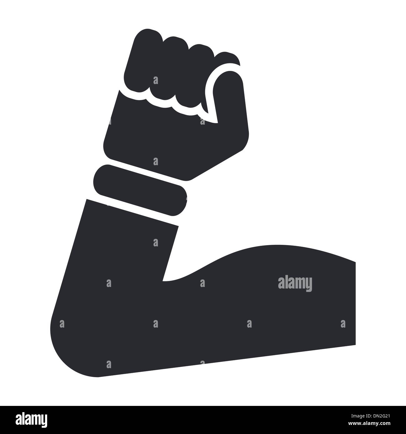 Vector illustration of isolated muscle icon Stock Vector Image & Art ...