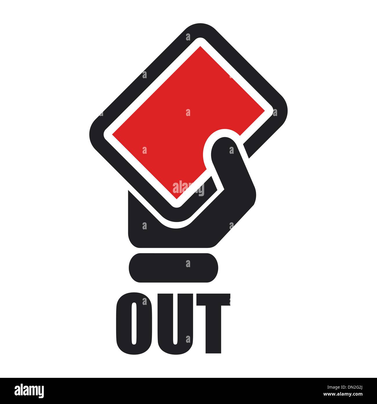 Vector illustration of single out red icon Stock Vector Image & Art - Alamy