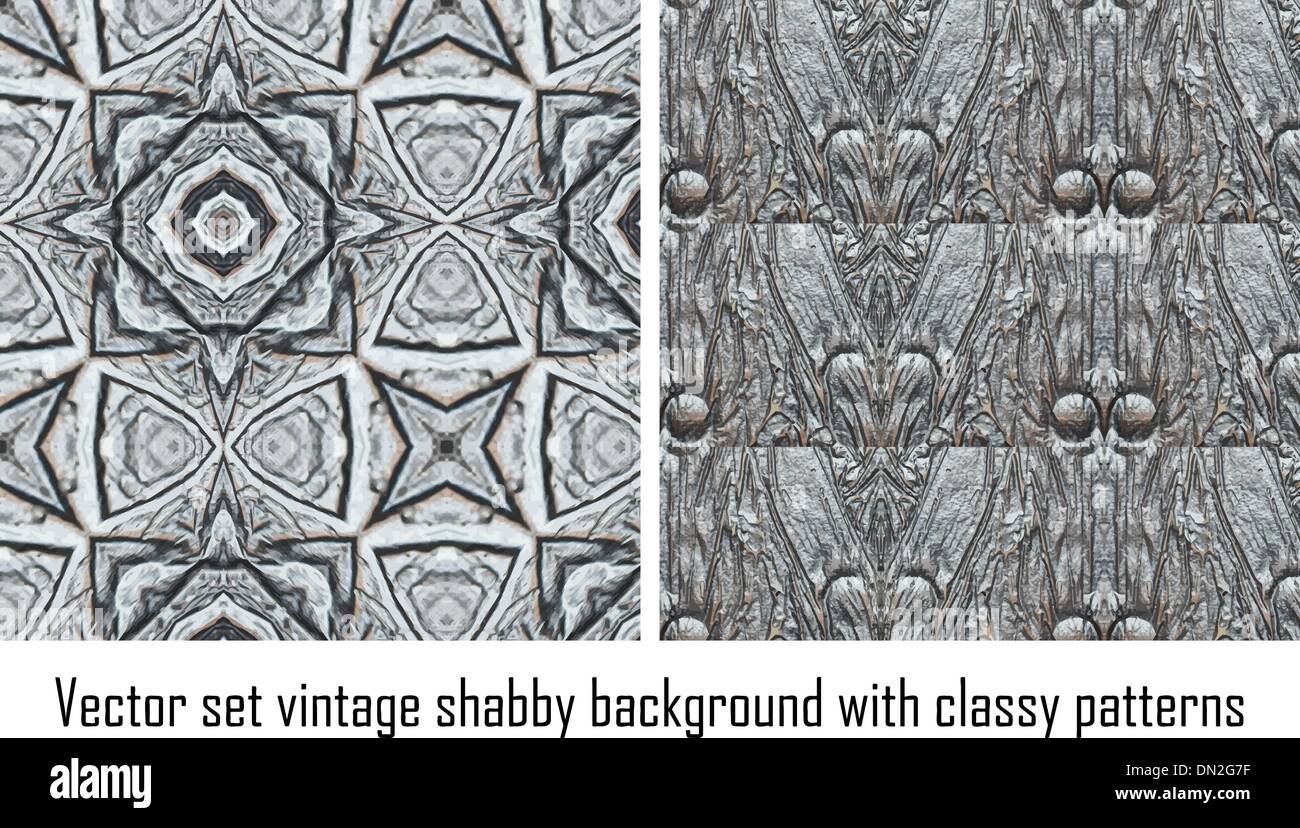 Vector set vintage background classical patterns Stock Vector Image ...