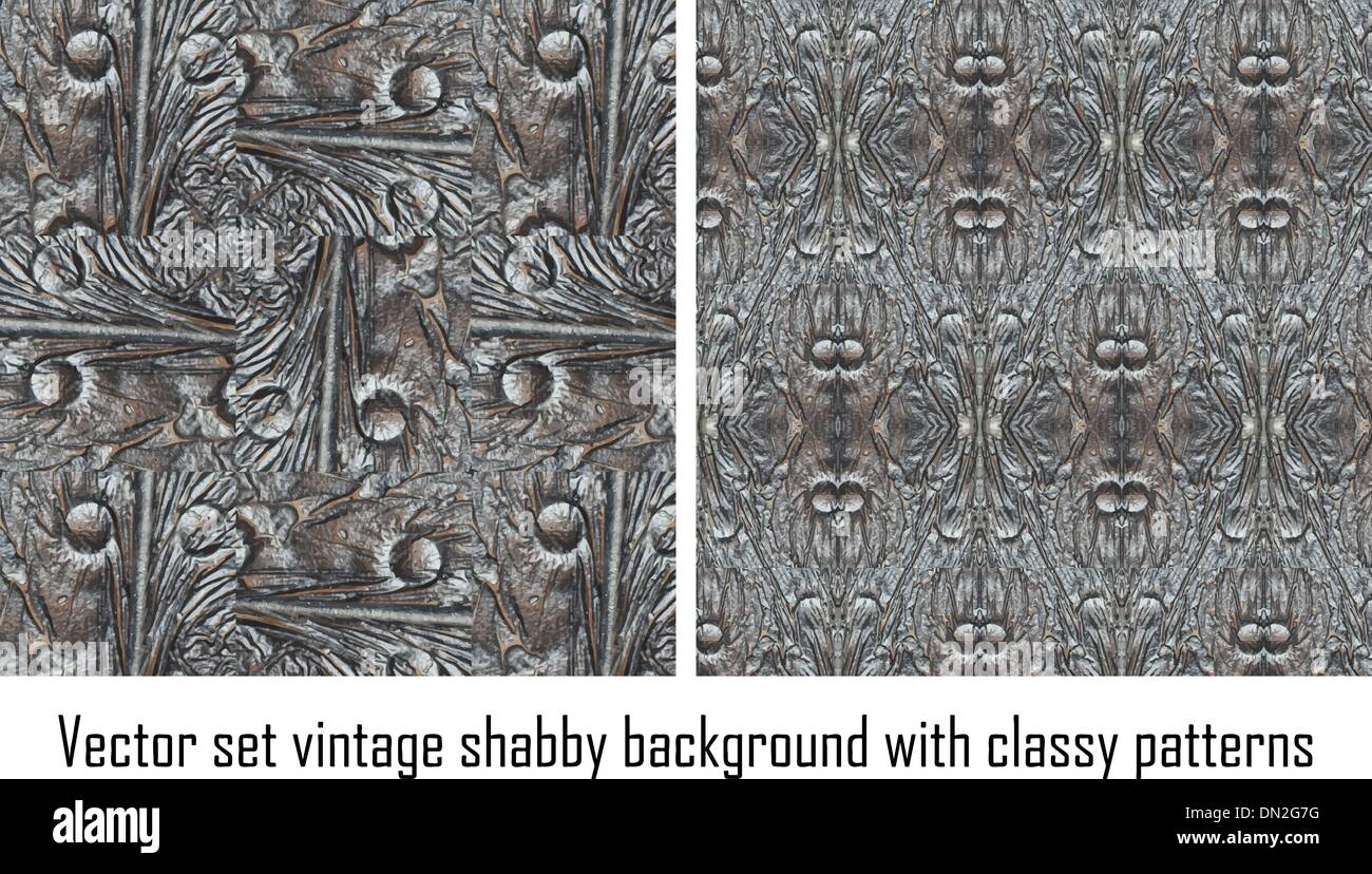 Vector set vintage background classical patterns Stock Vector Image ...
