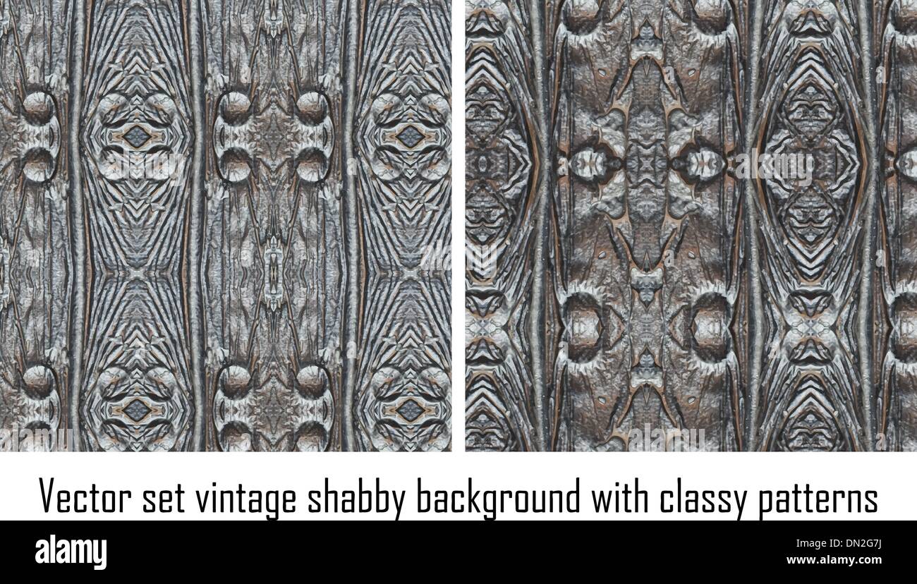 Vector set vintage background classical patterns Stock Vector Image ...