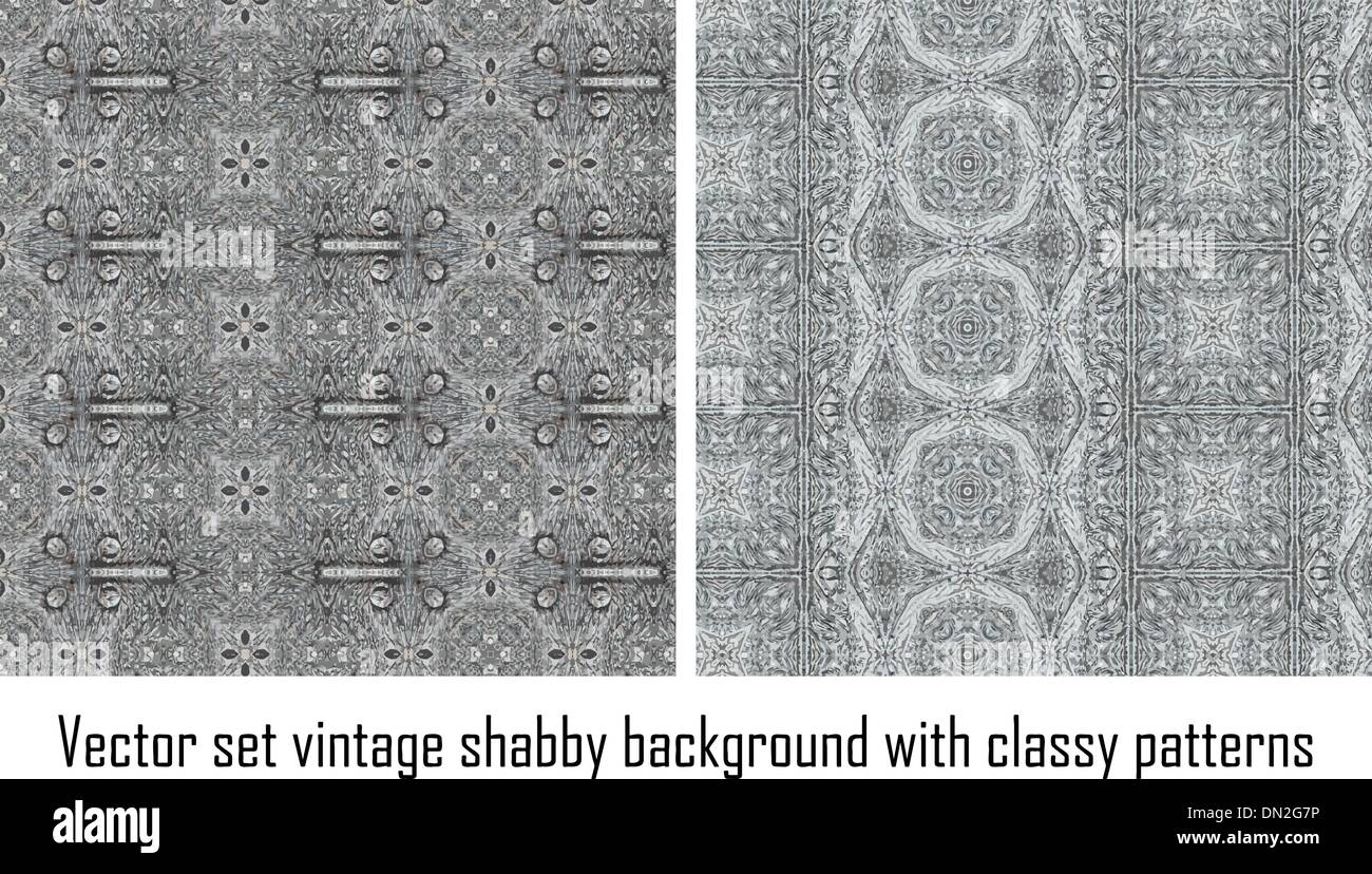 Vector set vintage background classical patterns Stock Vector Image ...