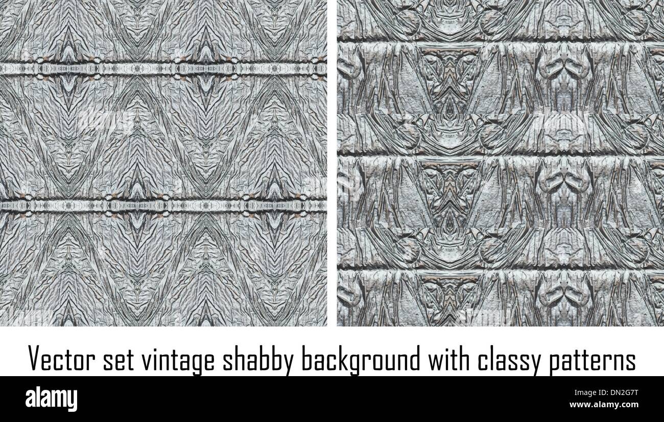 Vector set vintage background classical patterns Stock Vector Image ...