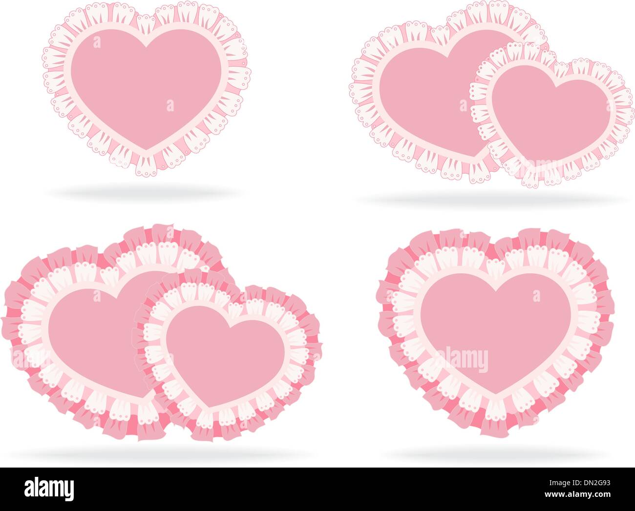 set of stylized hearts Stock Vector Image & Art - Alamy