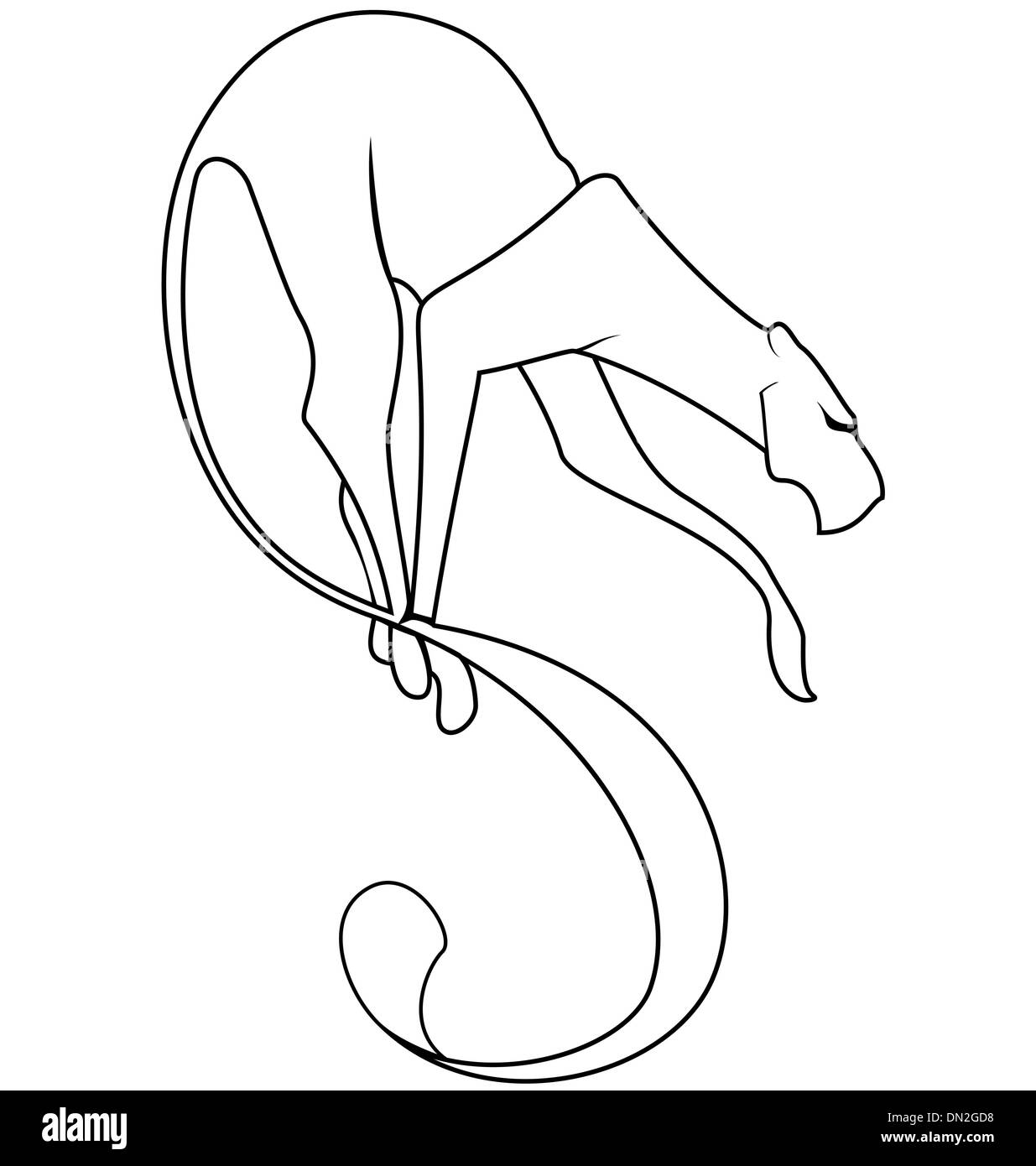 Black tail Stock Vector Images - Alamy