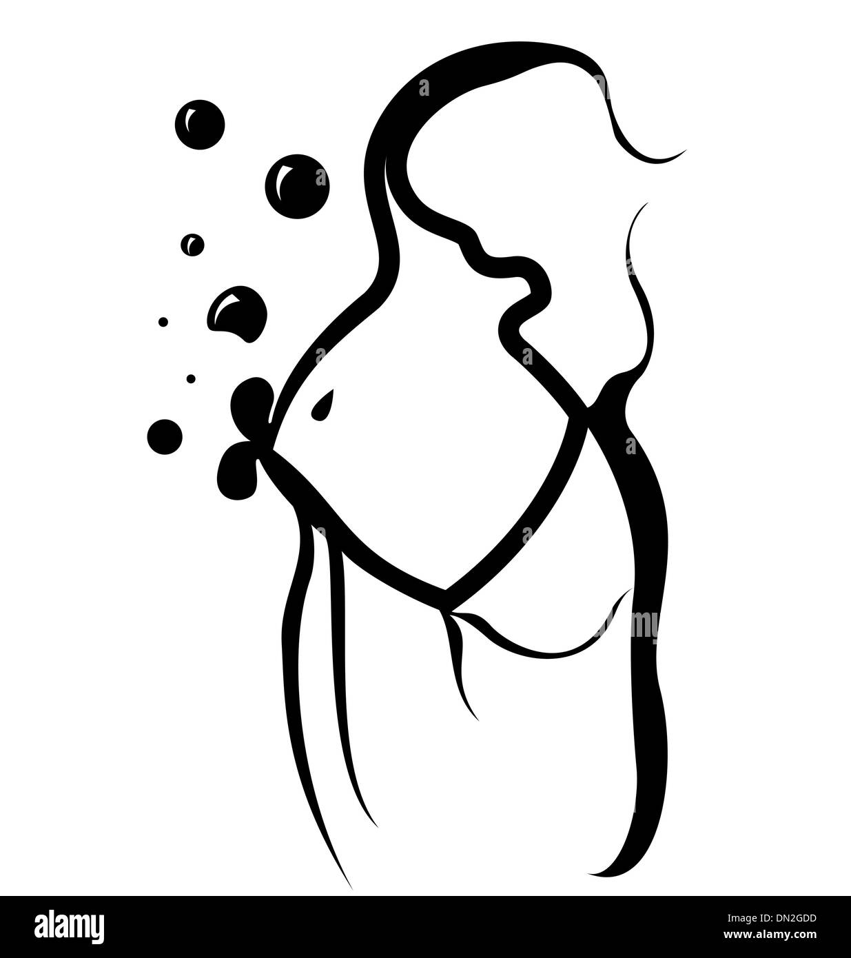 Swirl black Cut Out Stock Images & Pictures - Alamy