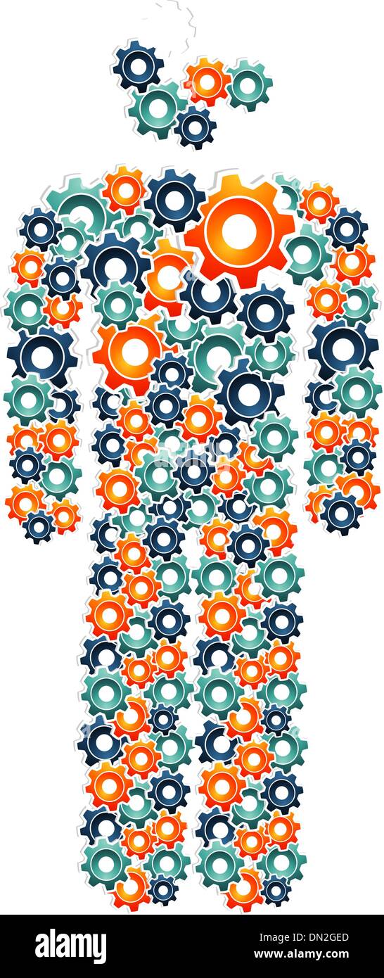 Man head gear technology Stock Vector Images - Alamy