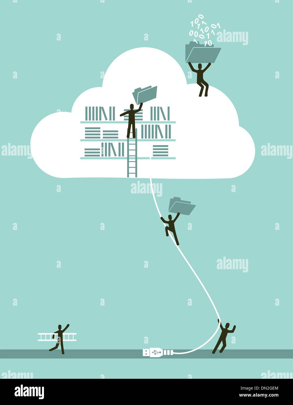 Cloud computing business concept Stock Vector Image & Art - Alamy