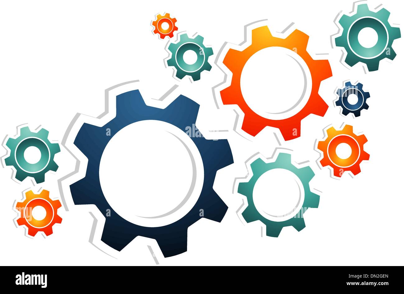 Tech teamwork Stock Vector Images - Alamy