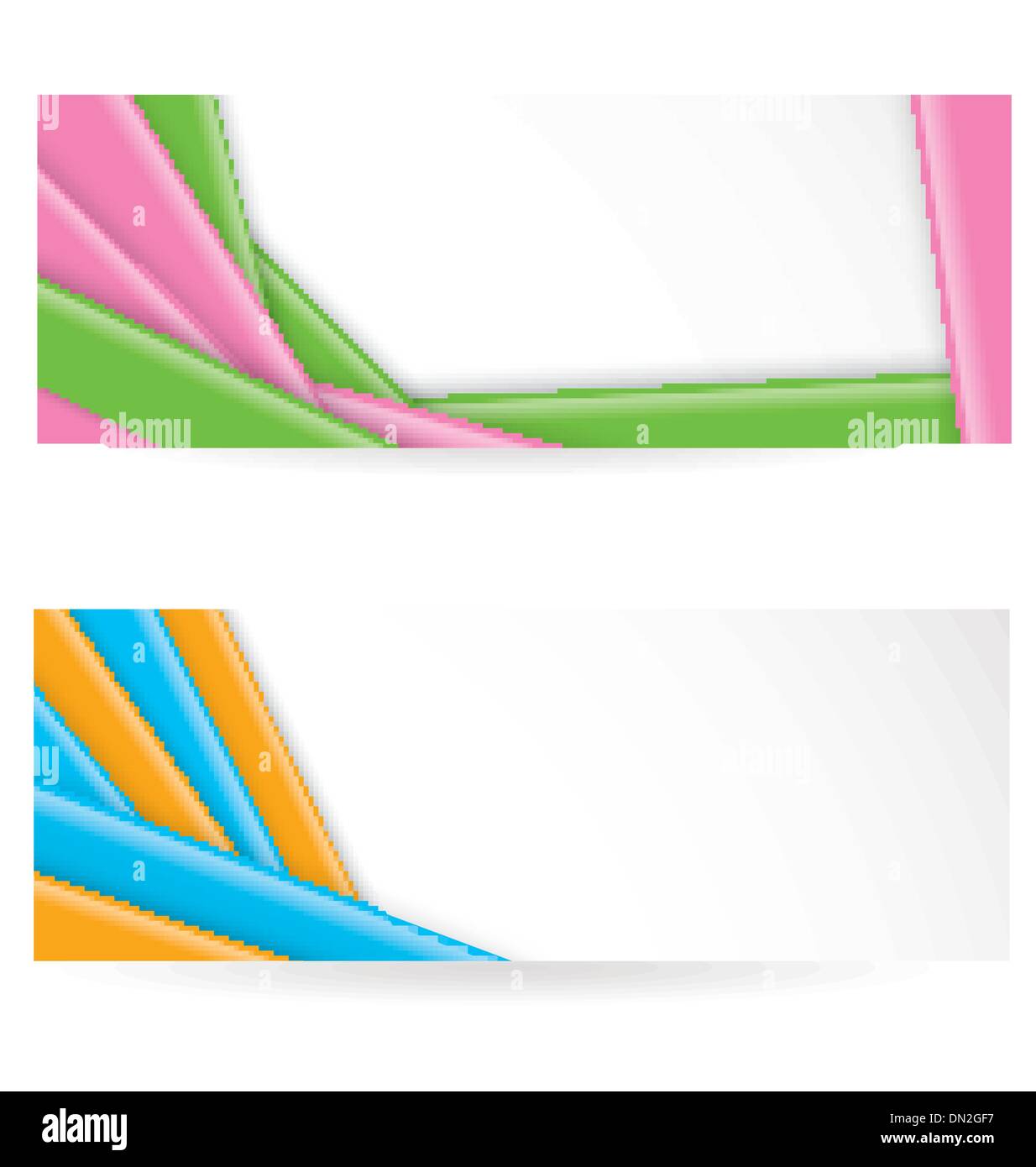 Green blue glossy striped Stock Vector Images - Alamy